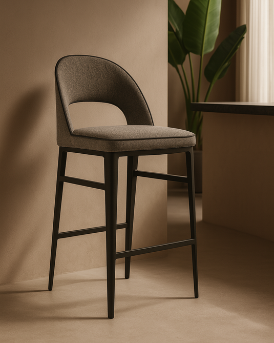 Verna Bar Stool - Enzimi Dark Grey – Tommy Franks